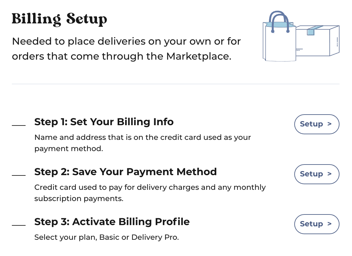 Do I need to have a Billing Profile in order to be listed on The Marketplace? – Trellus Help Center